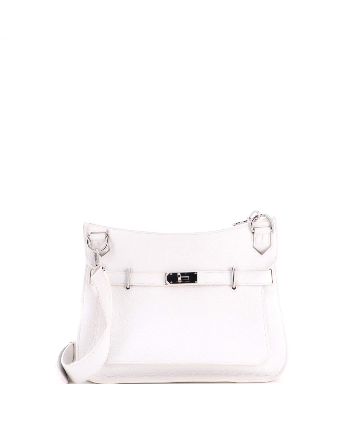 Click here for Pre-Owned HERMES 34 Jypsiere Bag Clemence - White prices