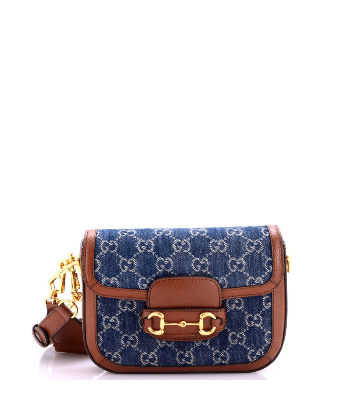 Click here for Pre-Owned Gucci Mini Horsebit 1955 Shoulder Bag Gg... prices