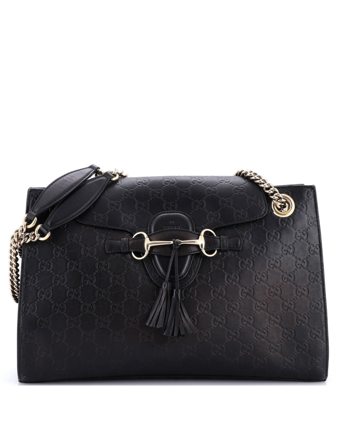 Click here for Pre-Owned Gucci Large Emily Chain Flap Shoulder Ba... prices