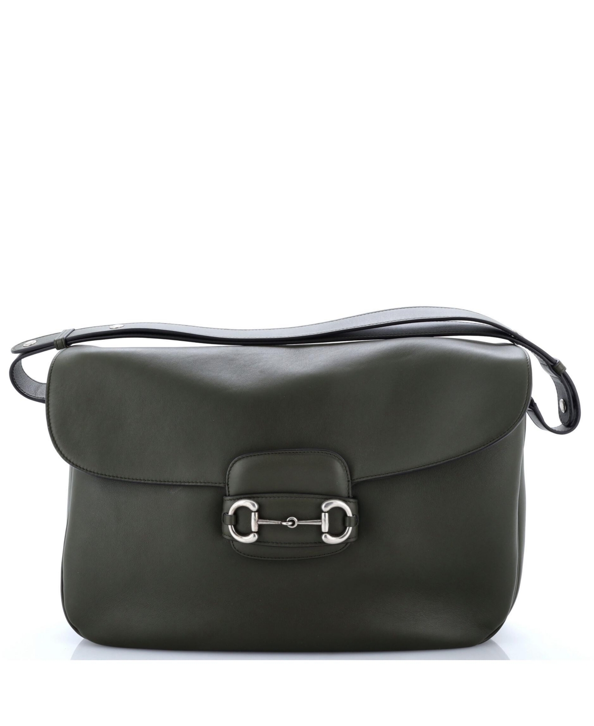 Click here for Pre-Owned Gucci Large Horsebit 1955 Aura Bag Leath... prices