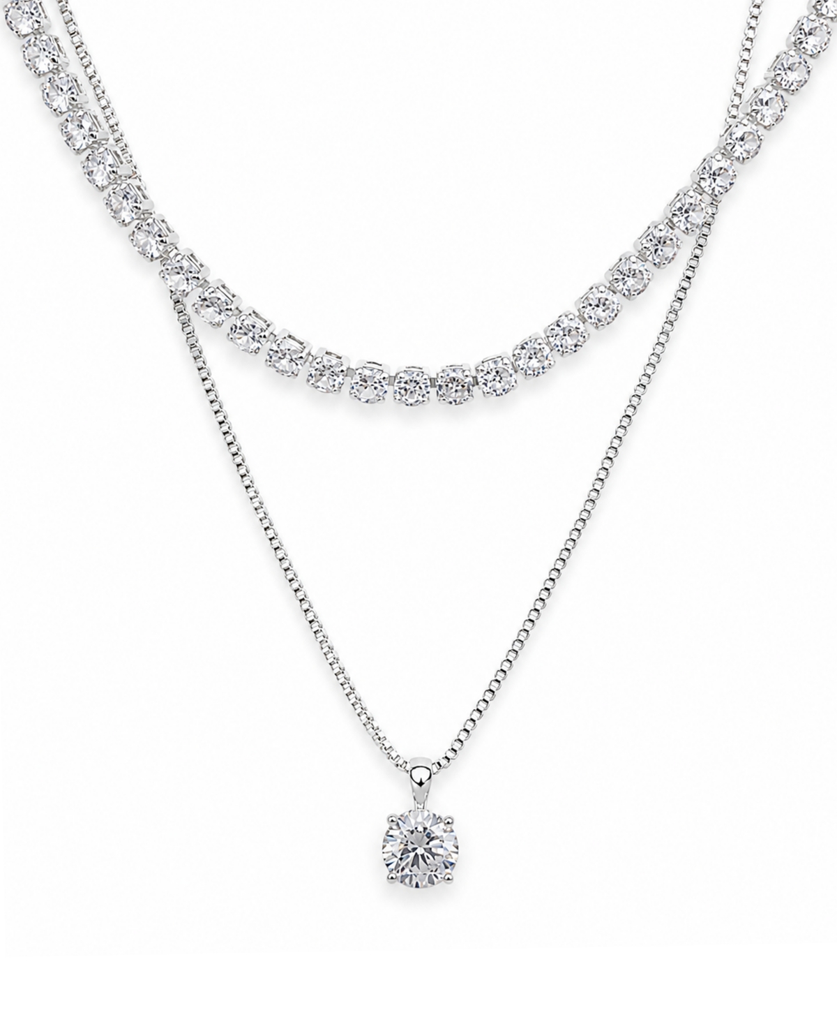 Click here for And Now This Cubic Zirconia Fine Silver-Tone Plate... prices