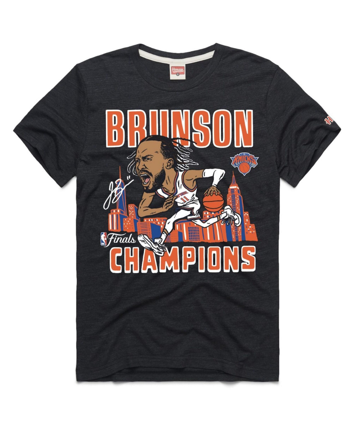Click here for Homage Mens and Womens Jalen Brunson Charcoal New... prices