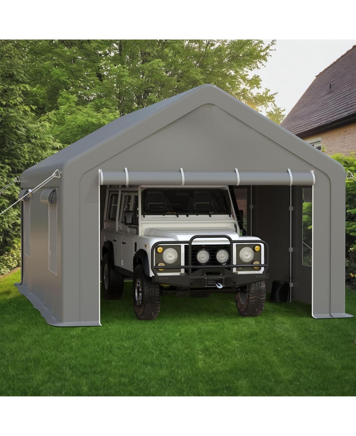 Click here for homfan Heavy Duty 10x20ft Carport - Portable with... prices