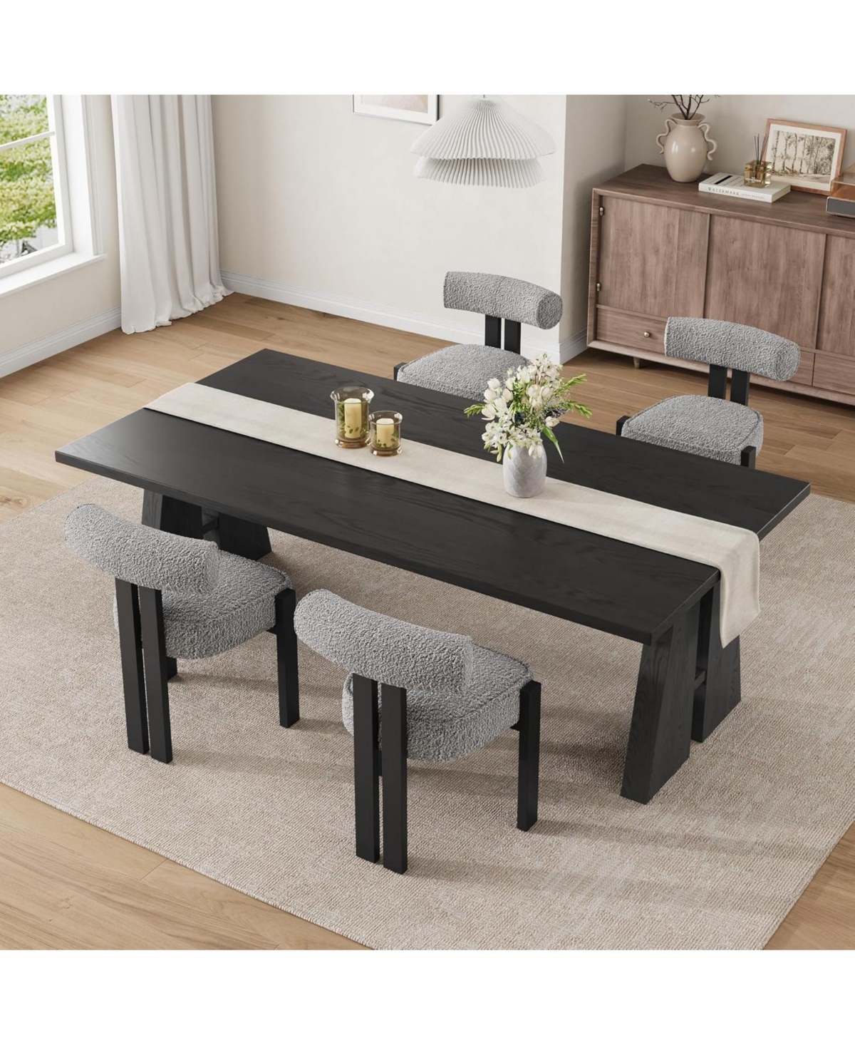 Click here for gaomon Upholstered Dining Chairs Set of 4  Modern... prices