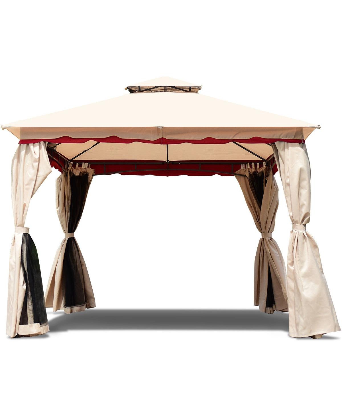 Click here for Slickblue 13x10 Feet Outdoor Gazebo Canopy with St... prices