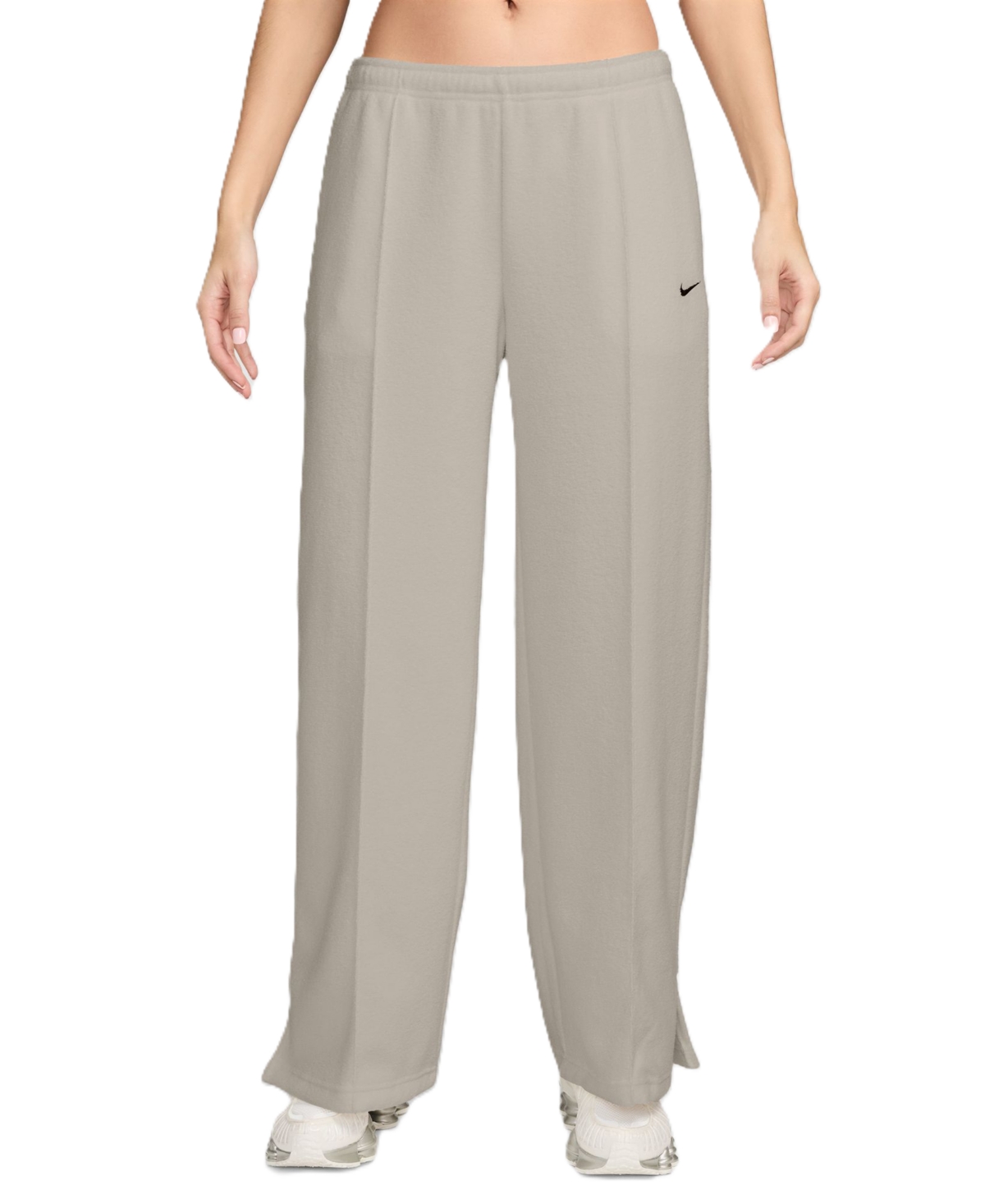 Click here for Nike Studio Fleece Plush Womens Mid-Rise Wide-Leg... prices