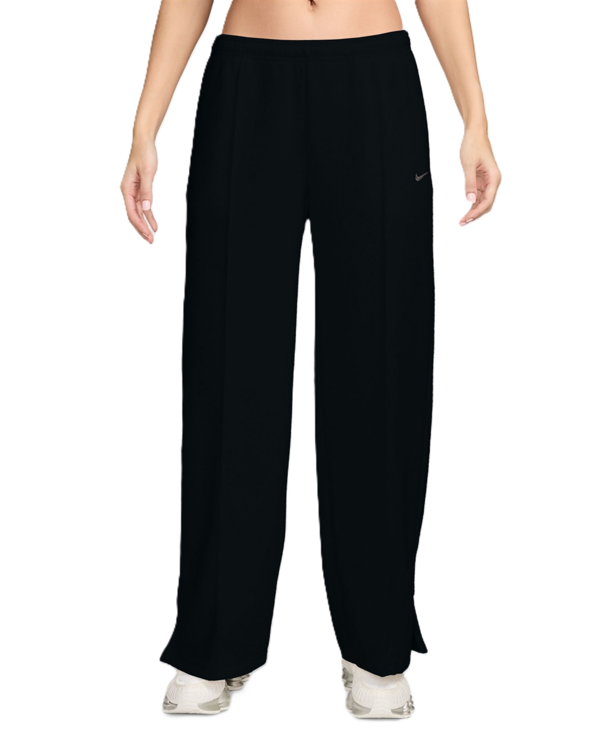 Click here for Nike Studio Fleece Plush Womens Mid-Rise Wide-Leg... prices