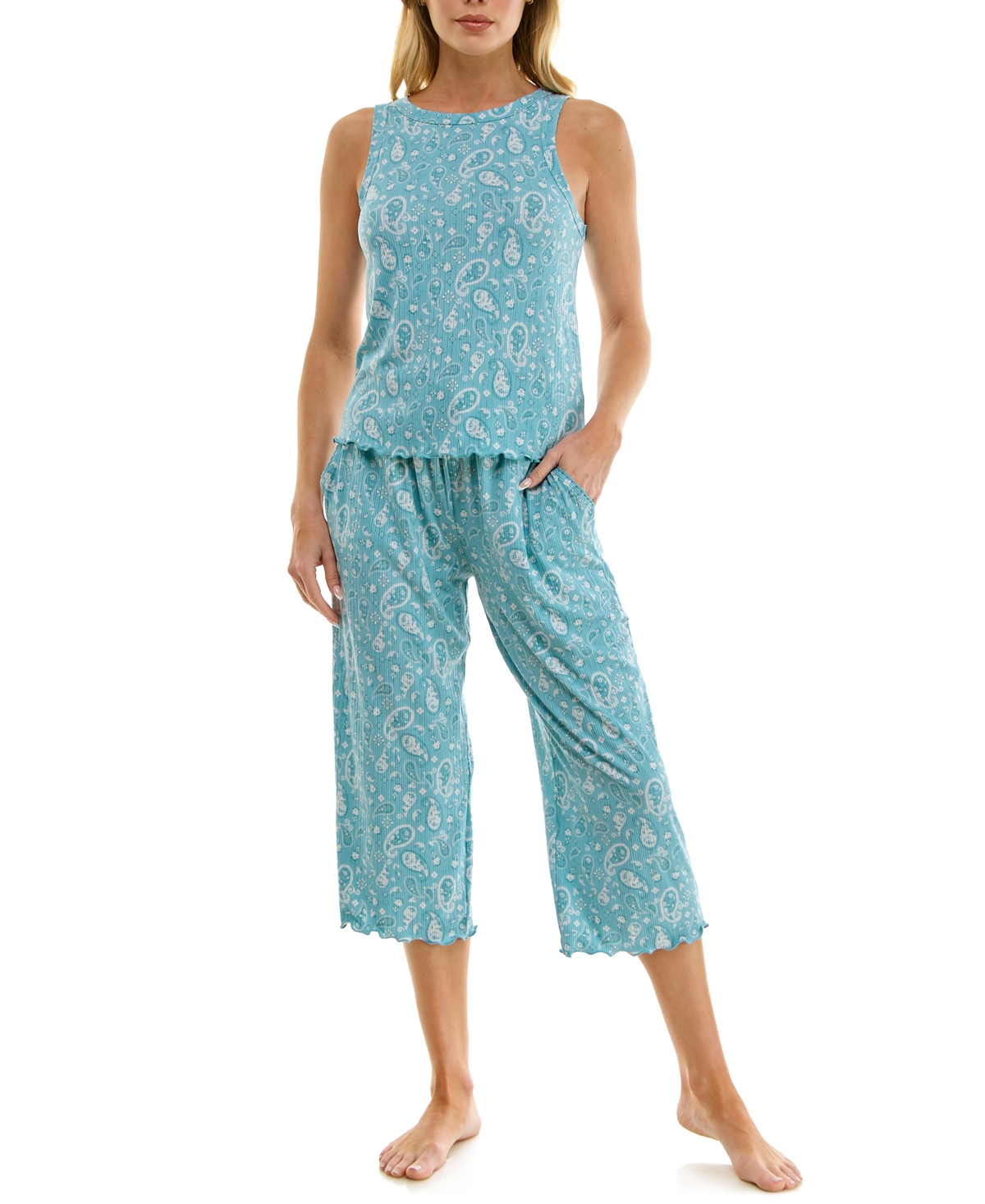 Click here for Roudelain Womens Variegated Rib Tank Top & Pants... prices