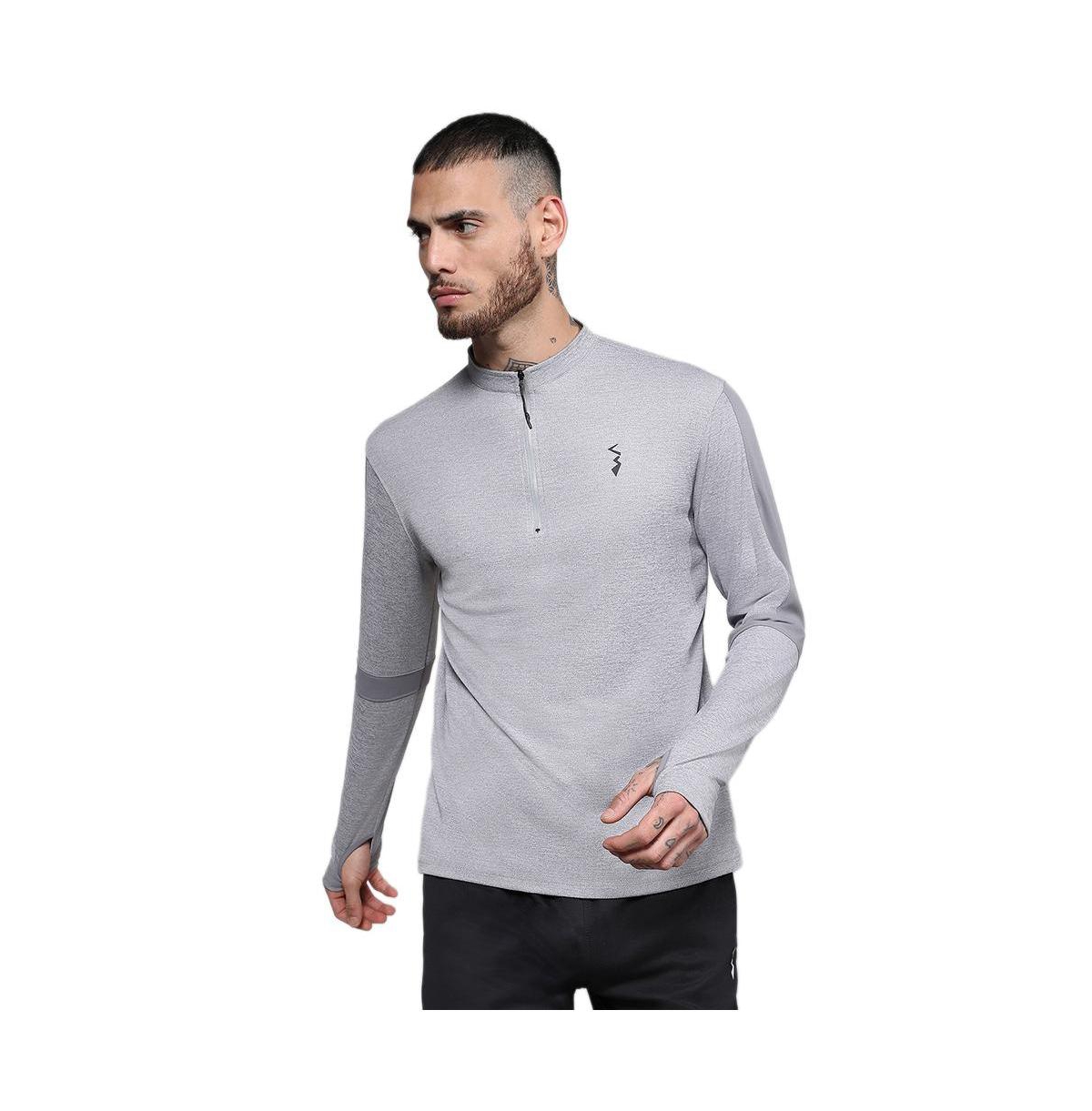 Click here for Campus Sutra Mens Heathered Self-Design Activewear... prices