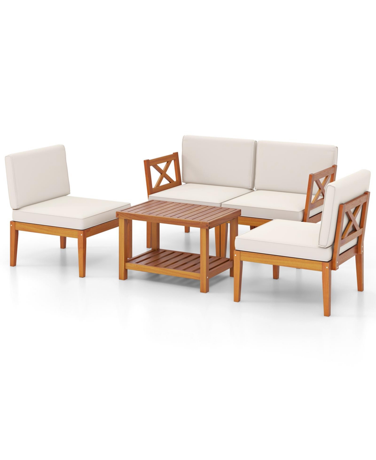 Click here for Slickblue 5-Piece Patio Conversation Set with Acac... prices