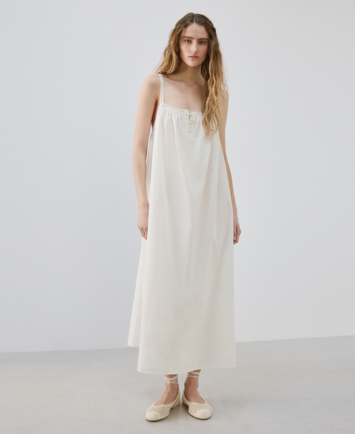 Click here for Mango Womens Cotton Lace Nightgown - White prices