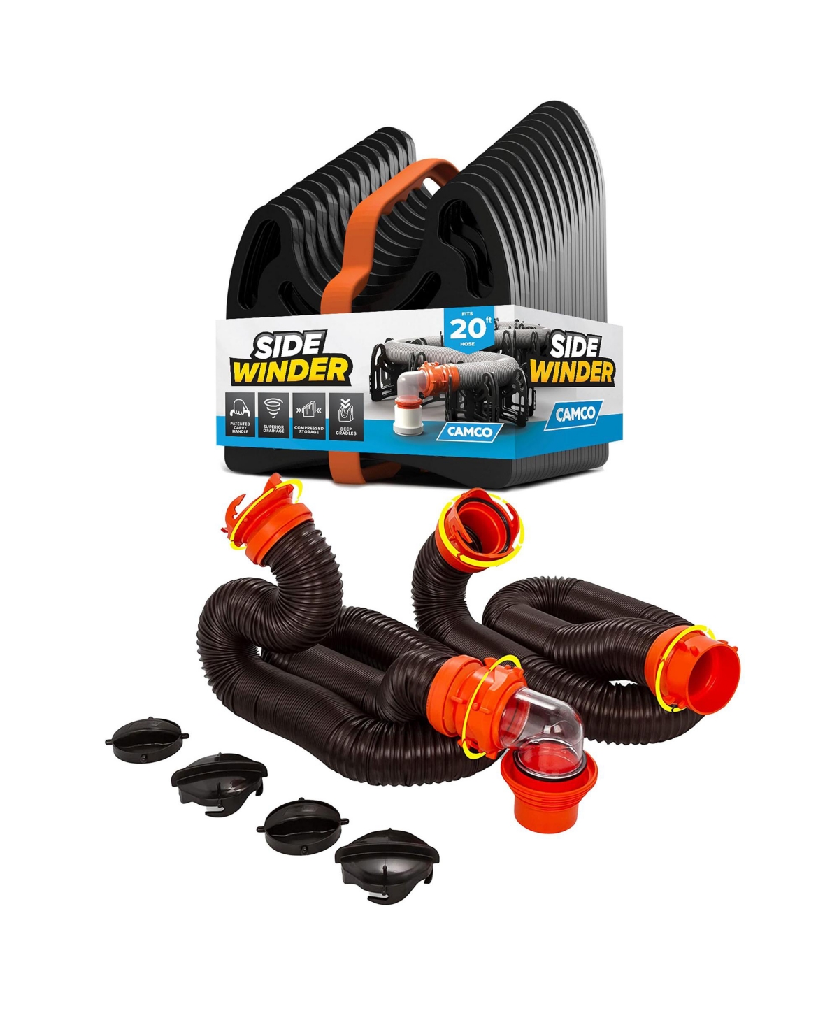 Click here for Camco RhinoFLEX 20 Sewer Hose with Sidewinder Supp... prices