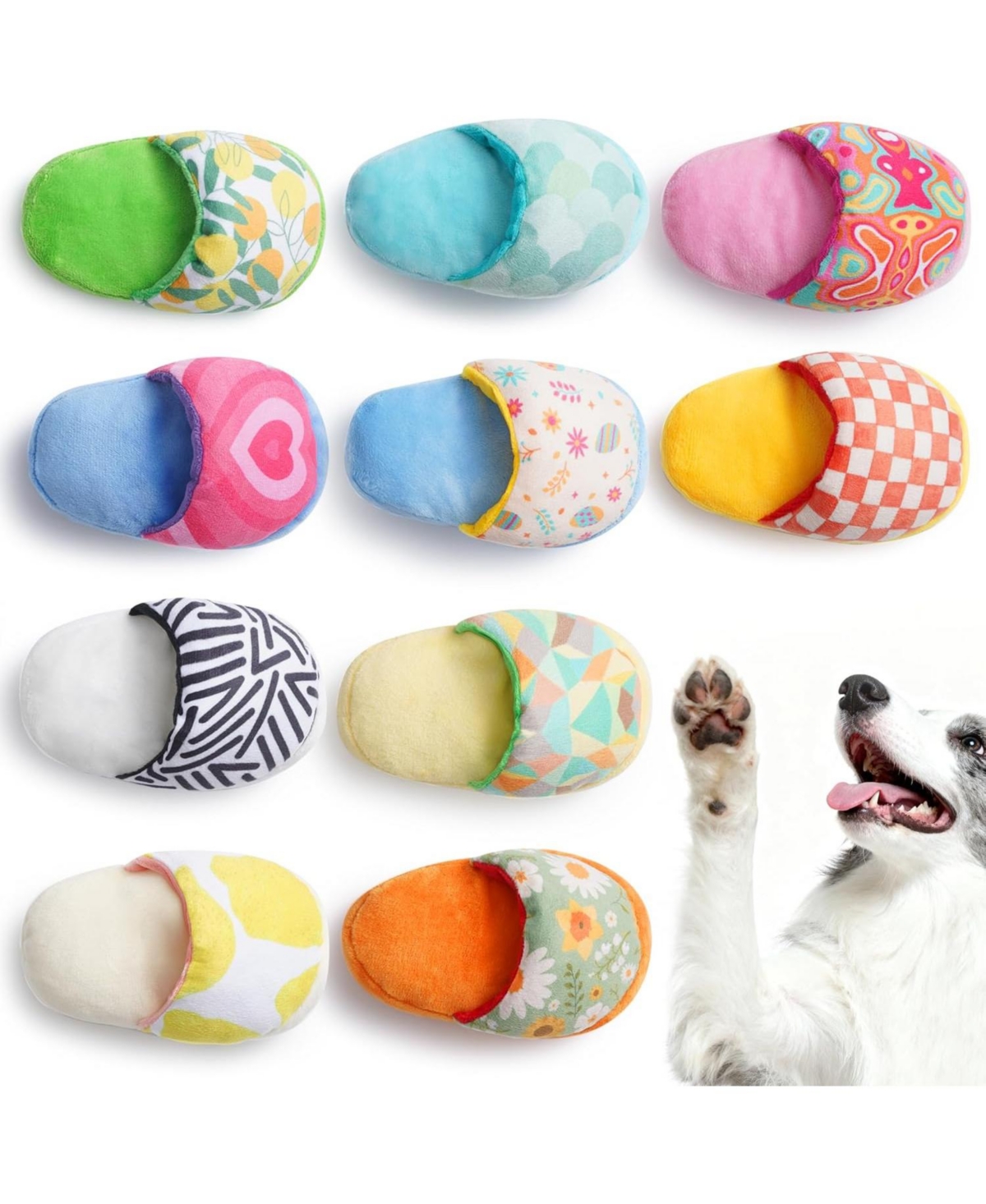 Click here for Nocciola 10 Pack Slipper Squeaky Dog Toys  Funny P... prices