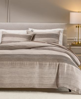 Click here for Hotel Collection Pleated Stripe Comforter Set Macy... prices