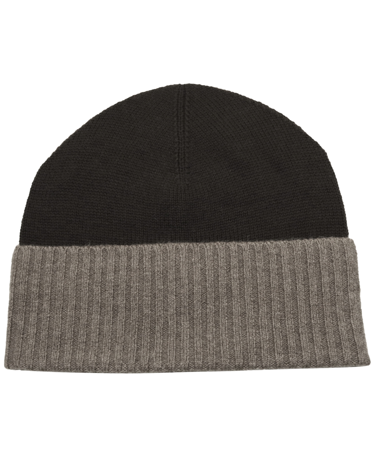 Click here for Portolano Mens Folded Cuff Beanie Hat - Oxblood/Fa... prices