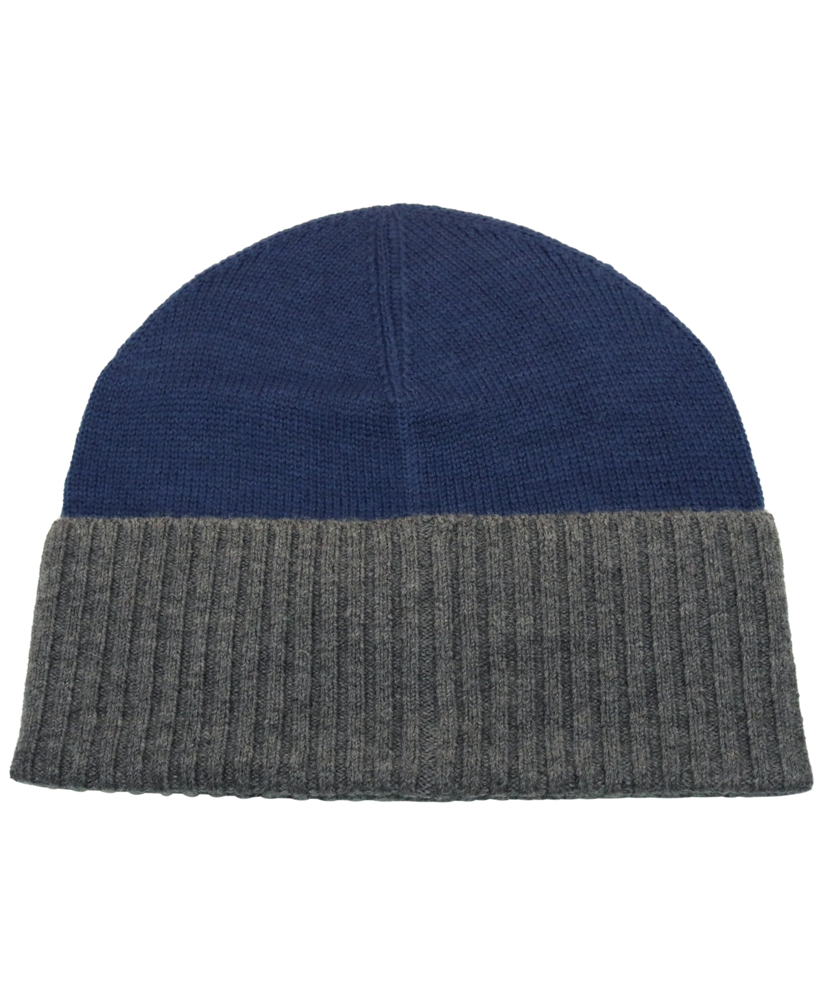 Click here for Portolano Mens Folded Cuff Beanie Hat - Beany Navy... prices