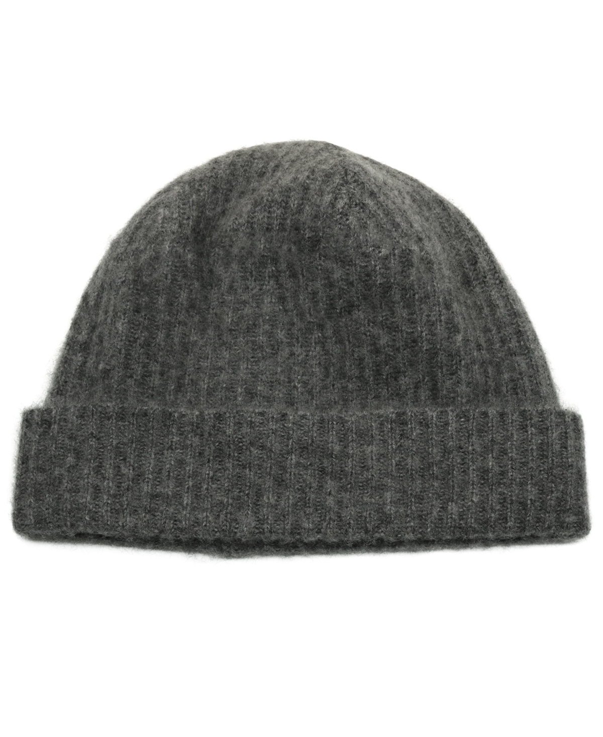 Click here for Portolano Mens Folded Cuff Ribbed Hat - Pewter prices