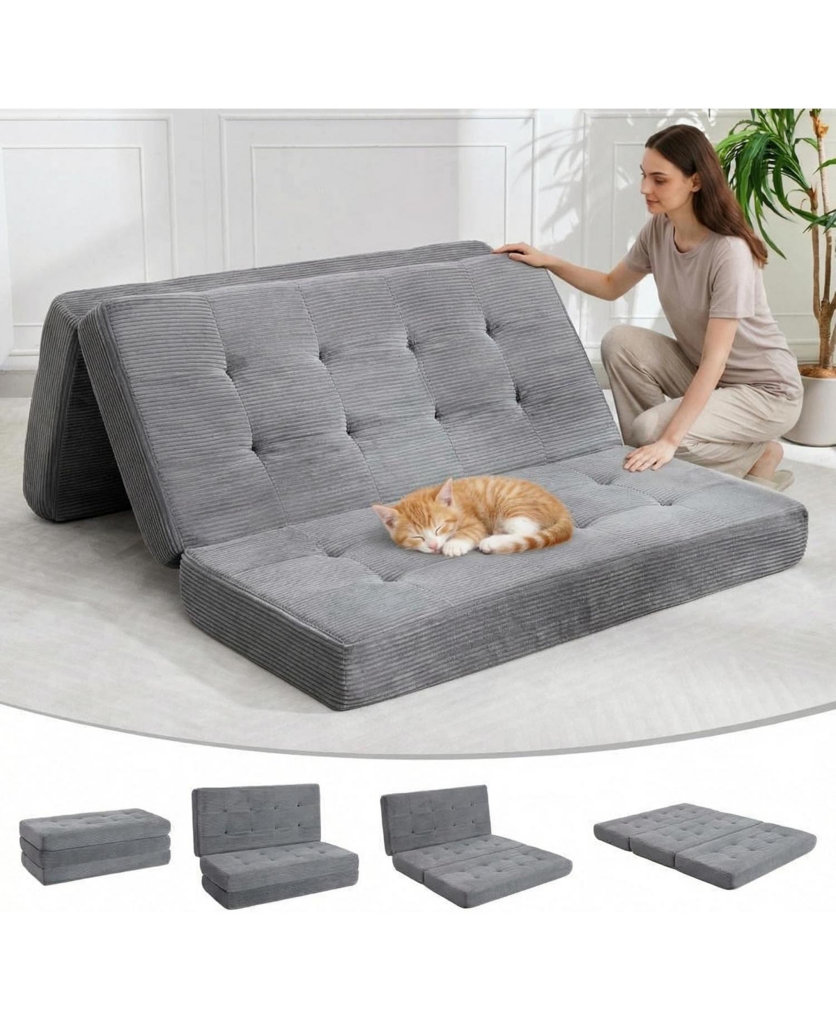 Click here for homfan 6 Tri-Fold Floor Mattress â Folding Cheni... prices