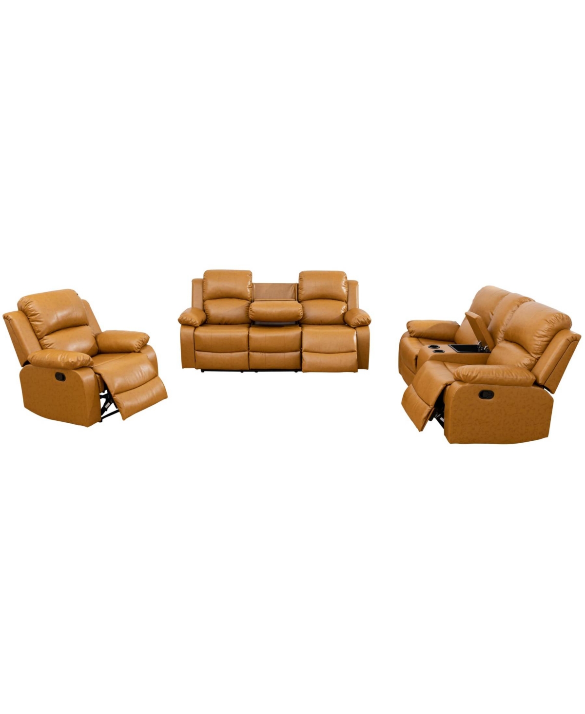 Click here for Tribesigns 6-Seater Recliner Sofa Set  Leather Sof... prices