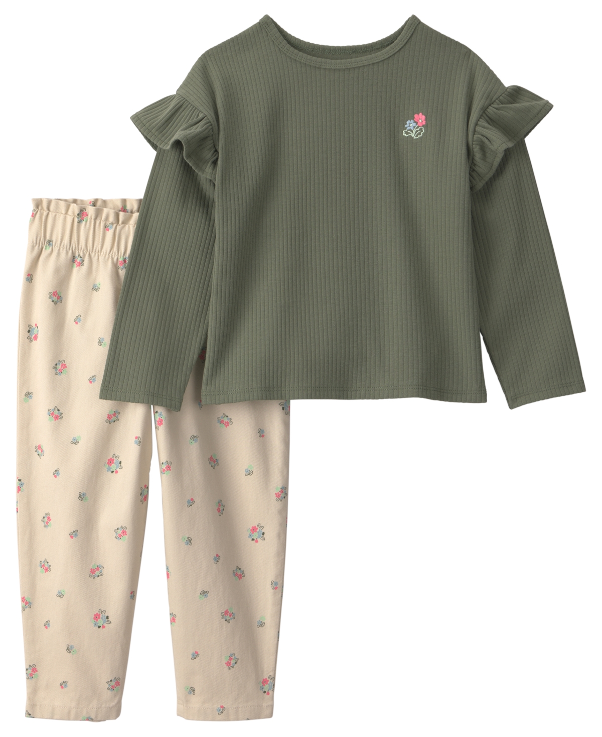 Click here for Carters Toddler Girls 2T-5T Floral Twill Long-Slee... prices