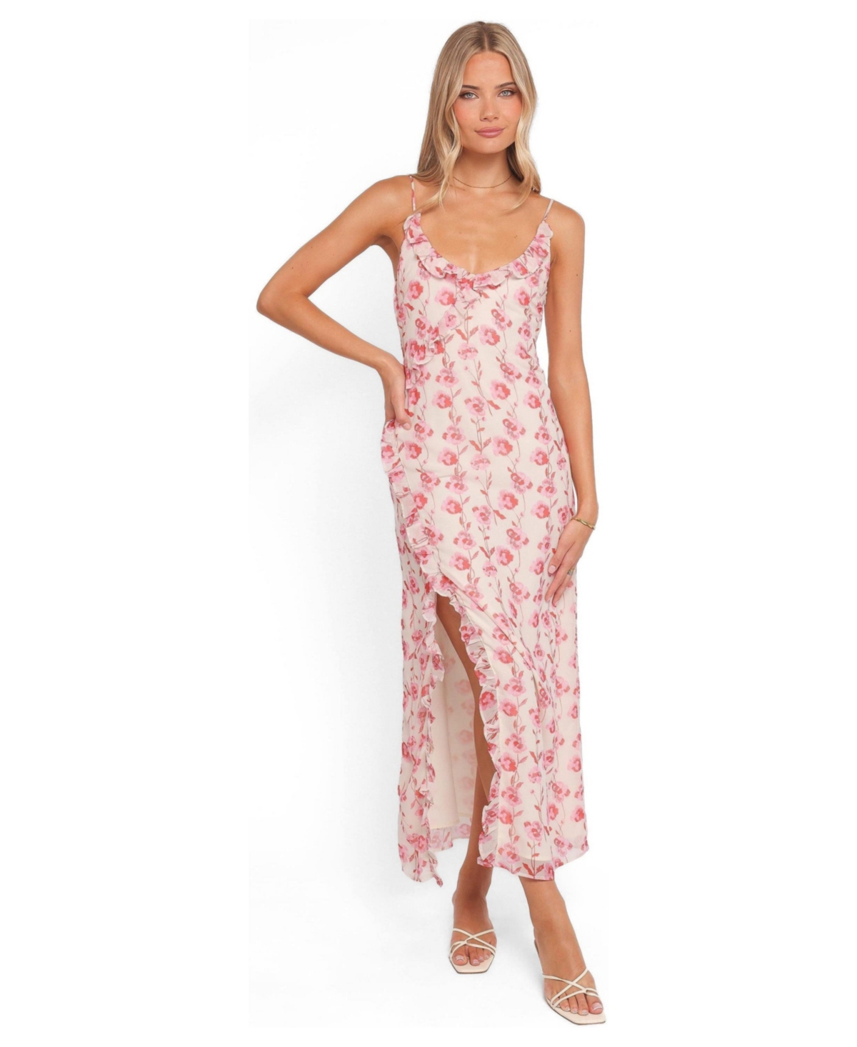 Click here for Petal and Pup Womens Charli Maxi Dress - Pink flor... prices