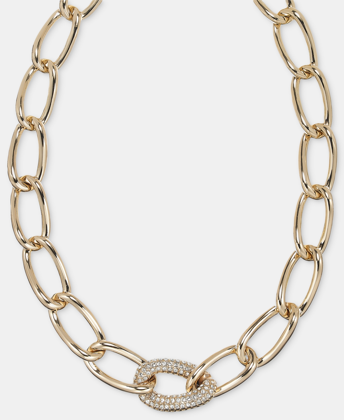Click here for Dkny Pave Large Link Collar Necklace  16 + 3 exten... prices