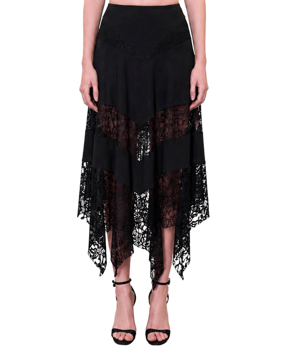 Click here for Pcfg Womens Daydreamers Asymmetric Lace Detail Ski... prices