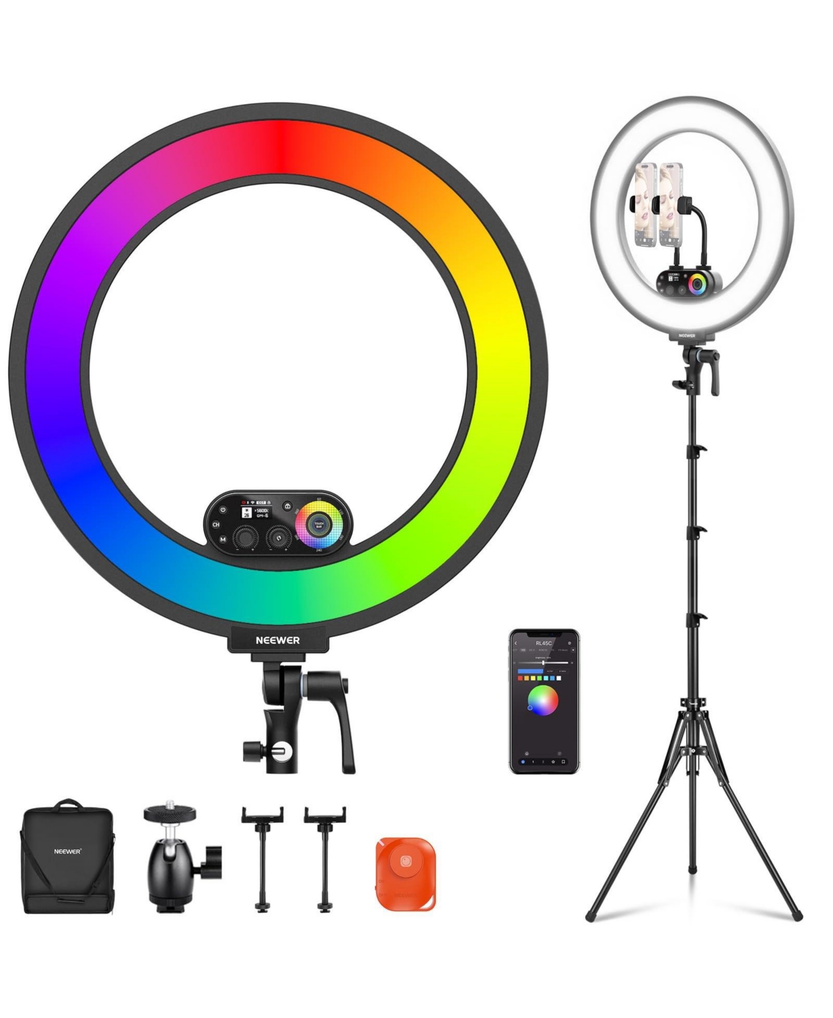 Click here for Neewer RL45C Ring Light with 45W  3100lux  2500K-1... prices