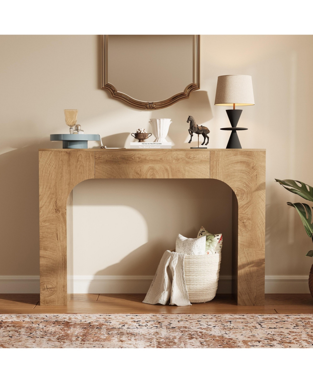 Click here for homfan 47 Inch Slim Farmhouse Console Table  Narro... prices