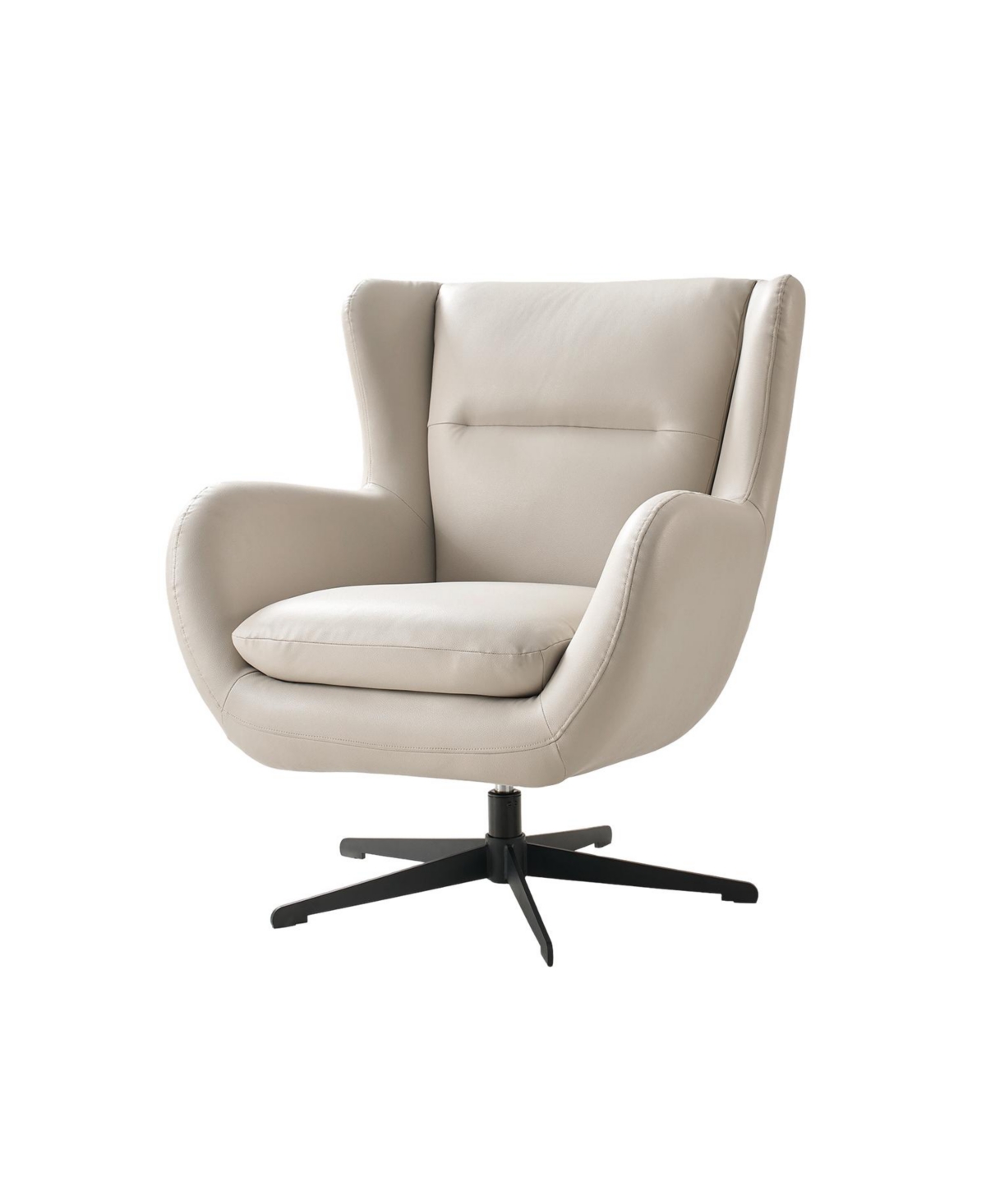 Click here for Hulala Home Quill Modern Faux Leather Swivel Arm C... prices