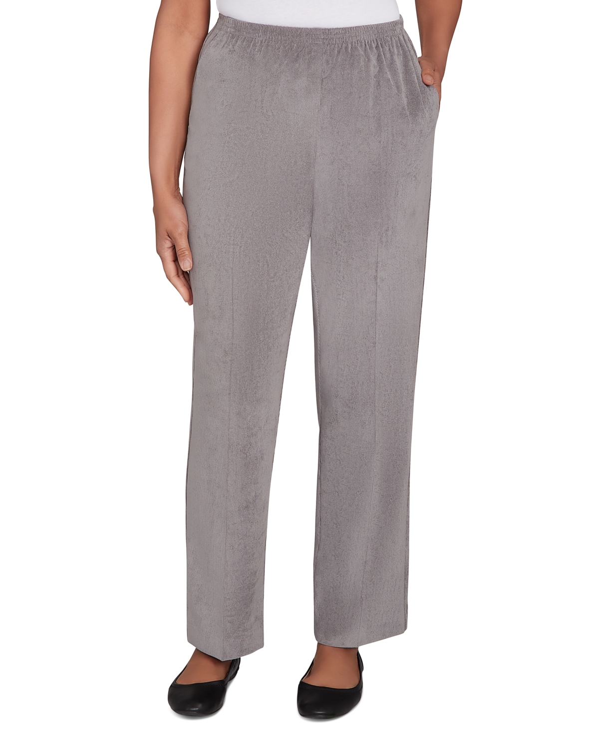 Click here for Alfred Dunner Plus Size Corduroy Elastic Waist Pan... prices