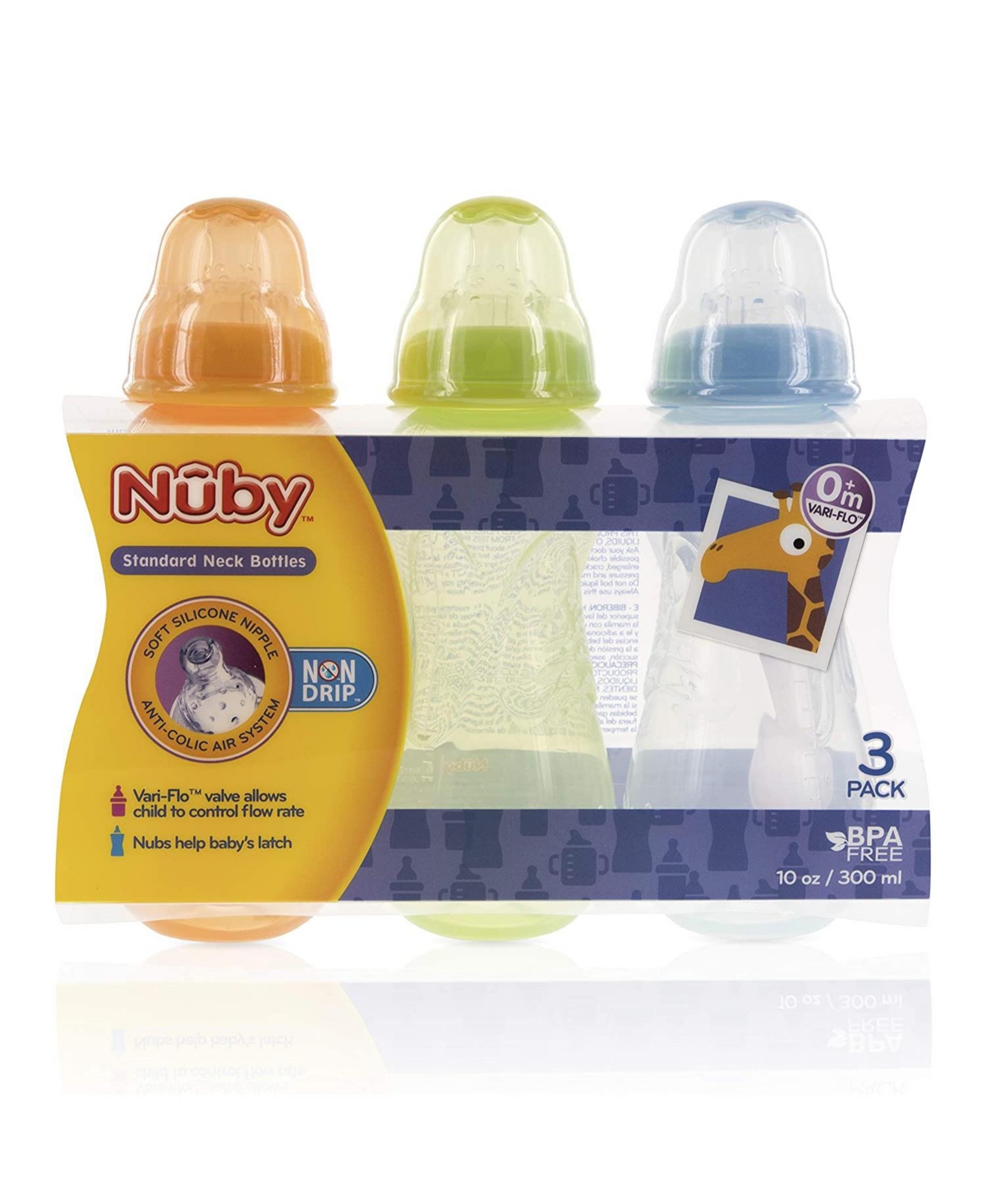 Click here for Nuby Bpa Free Non Drip Bottles  10oz  3 Pack - Ass... prices