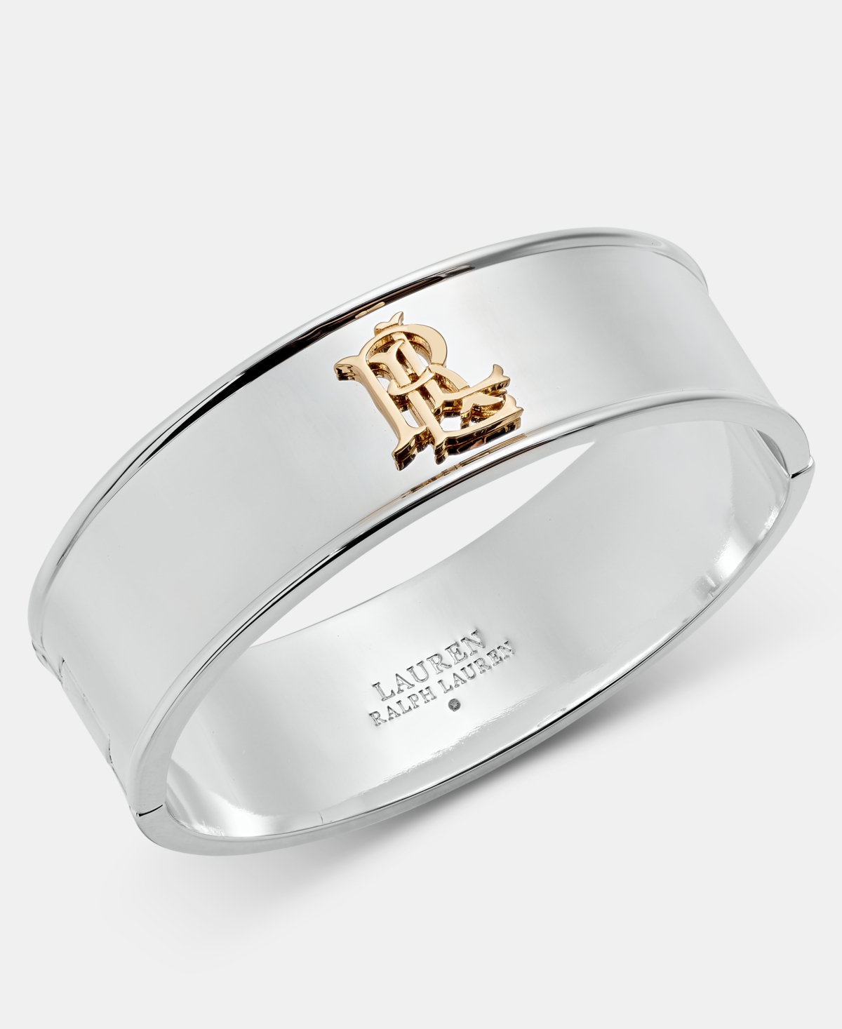 Click here for Lauren Ralph Lauren Logo Wide Bangle Bracelet - T-... prices