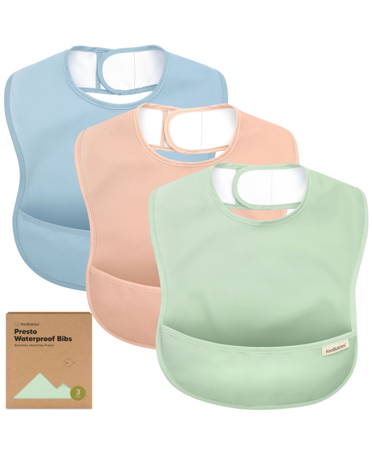 Click here for KeaBabies 3-Pack Waterproof Baby Bibs for Eating... prices