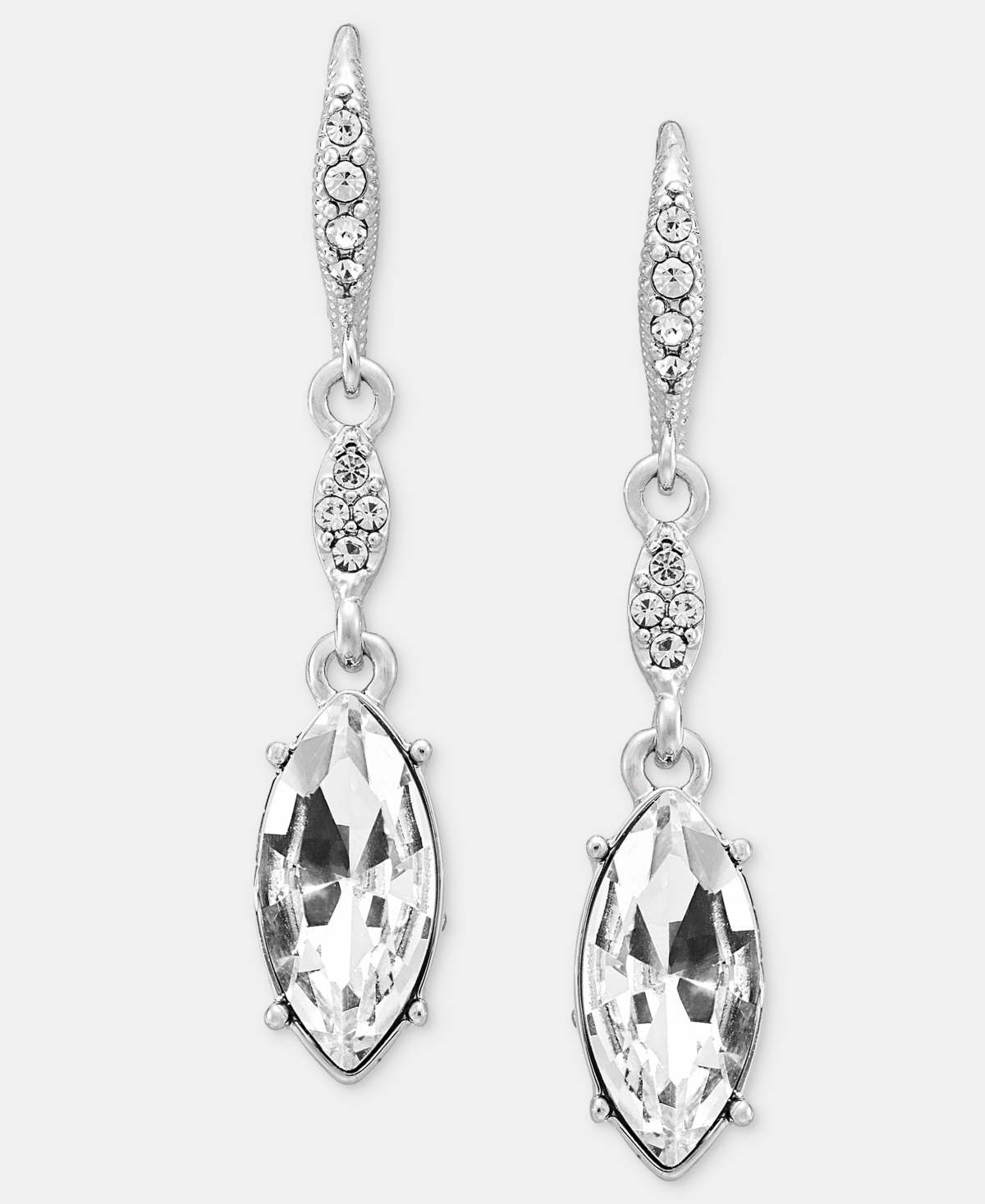 Click here for Givenchy Crystal Double Drop Earrings - White prices