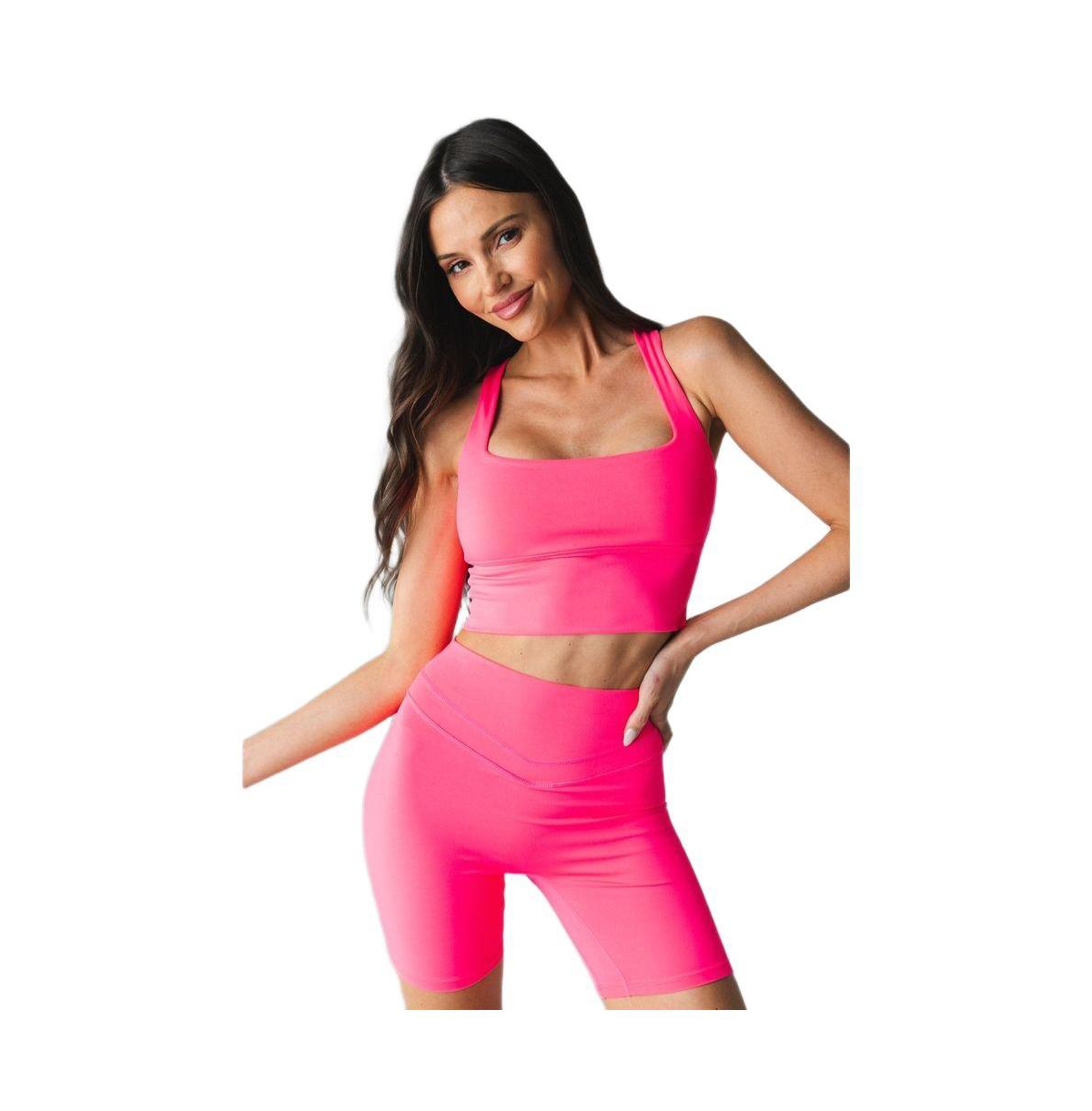Click here for Vitality Womens Pulse Racer Longline - Neon pink prices