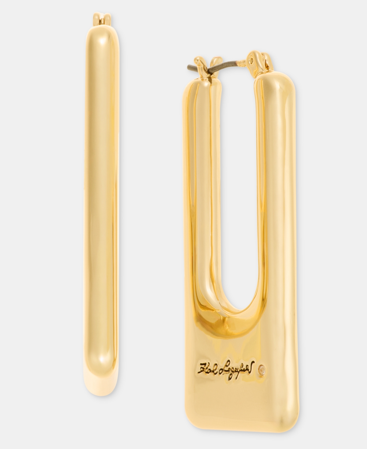 Click here for Karl Lagerfeld Paris Square Hoop Earrings - Gold prices