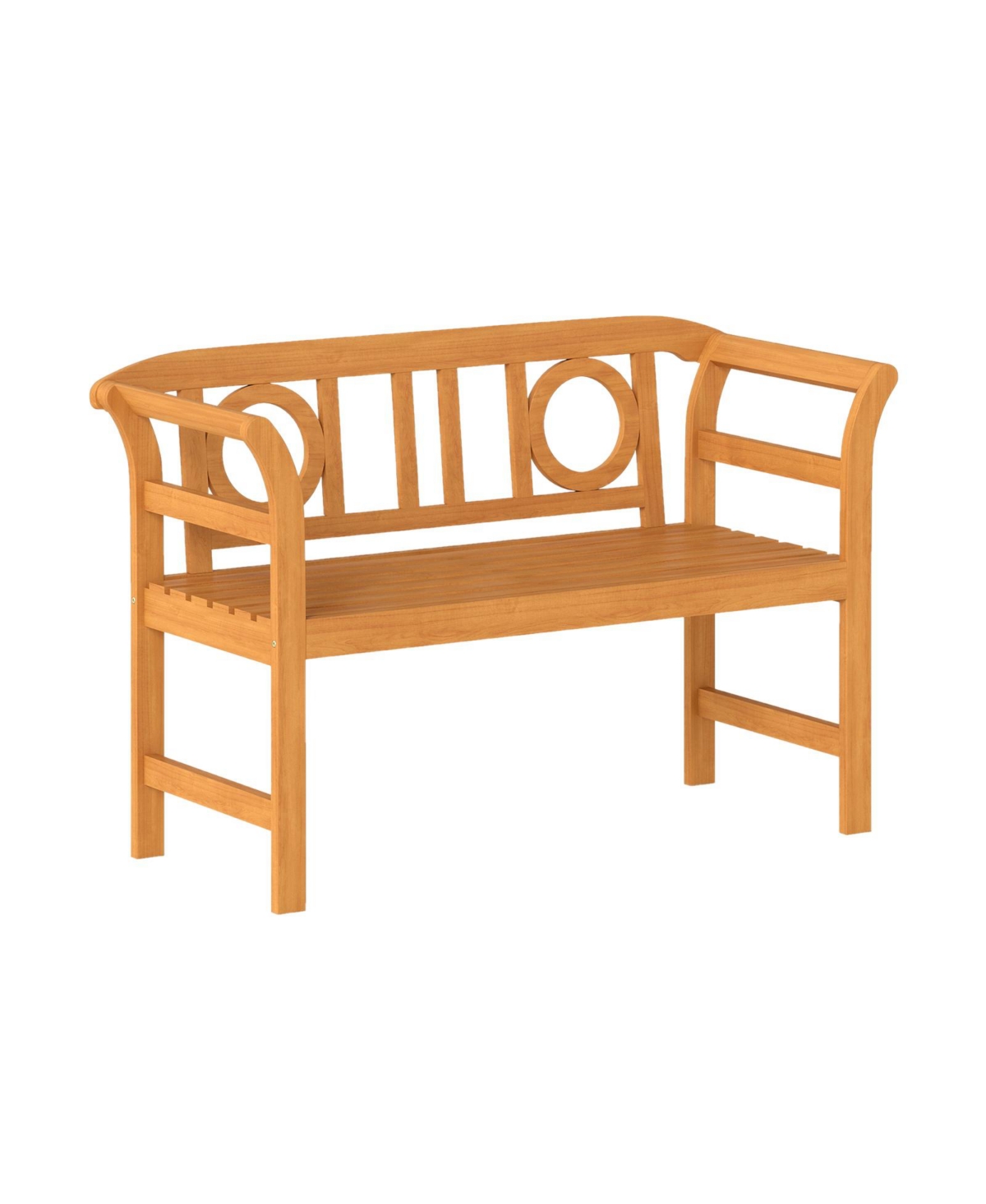 Click here for Slickblue 2-Person Patio Loveseat with Acacia Wood... prices