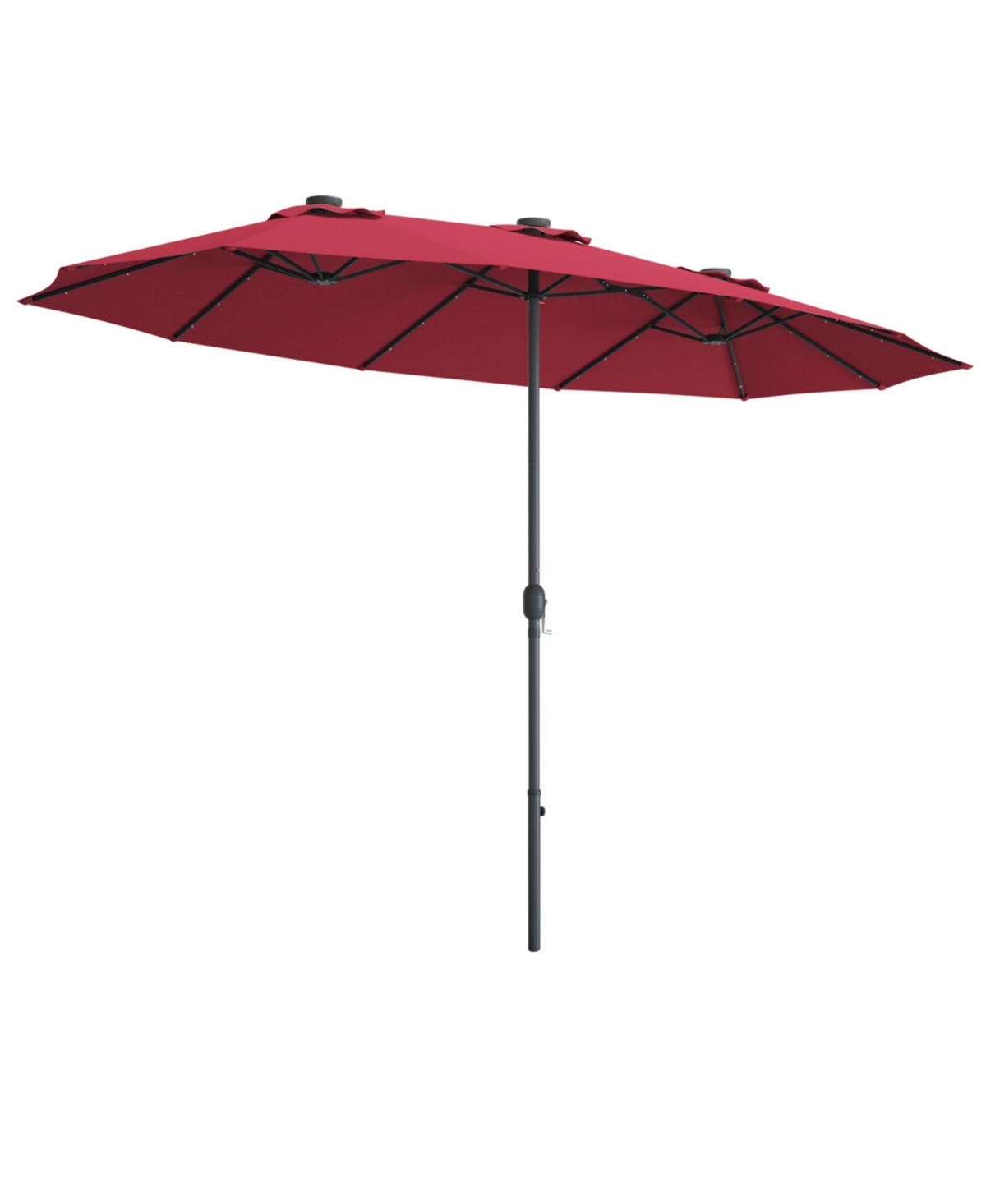 Click here for Gymax 15Ft Solar Led Patio Outdoor Double-Sided Um... prices