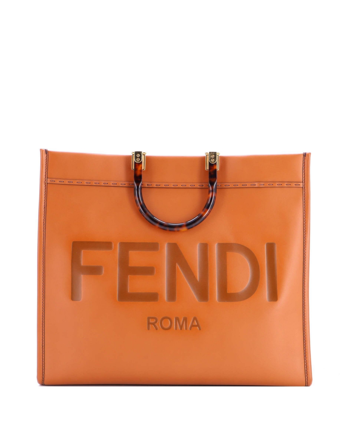 Click here for Pre-Owned Fendi Large Sunshine Shopper Tote Leathe... prices
