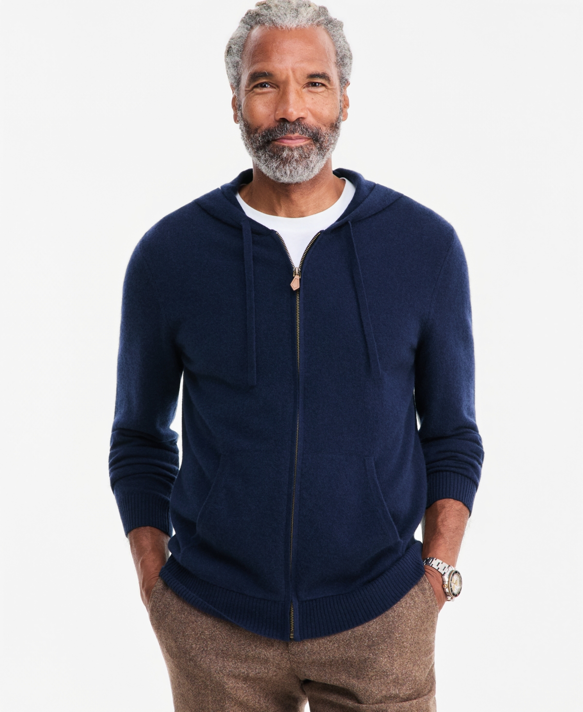 Click here for Club Room Mens Long-Sleeve Hooded Zip-Up Sweater... prices