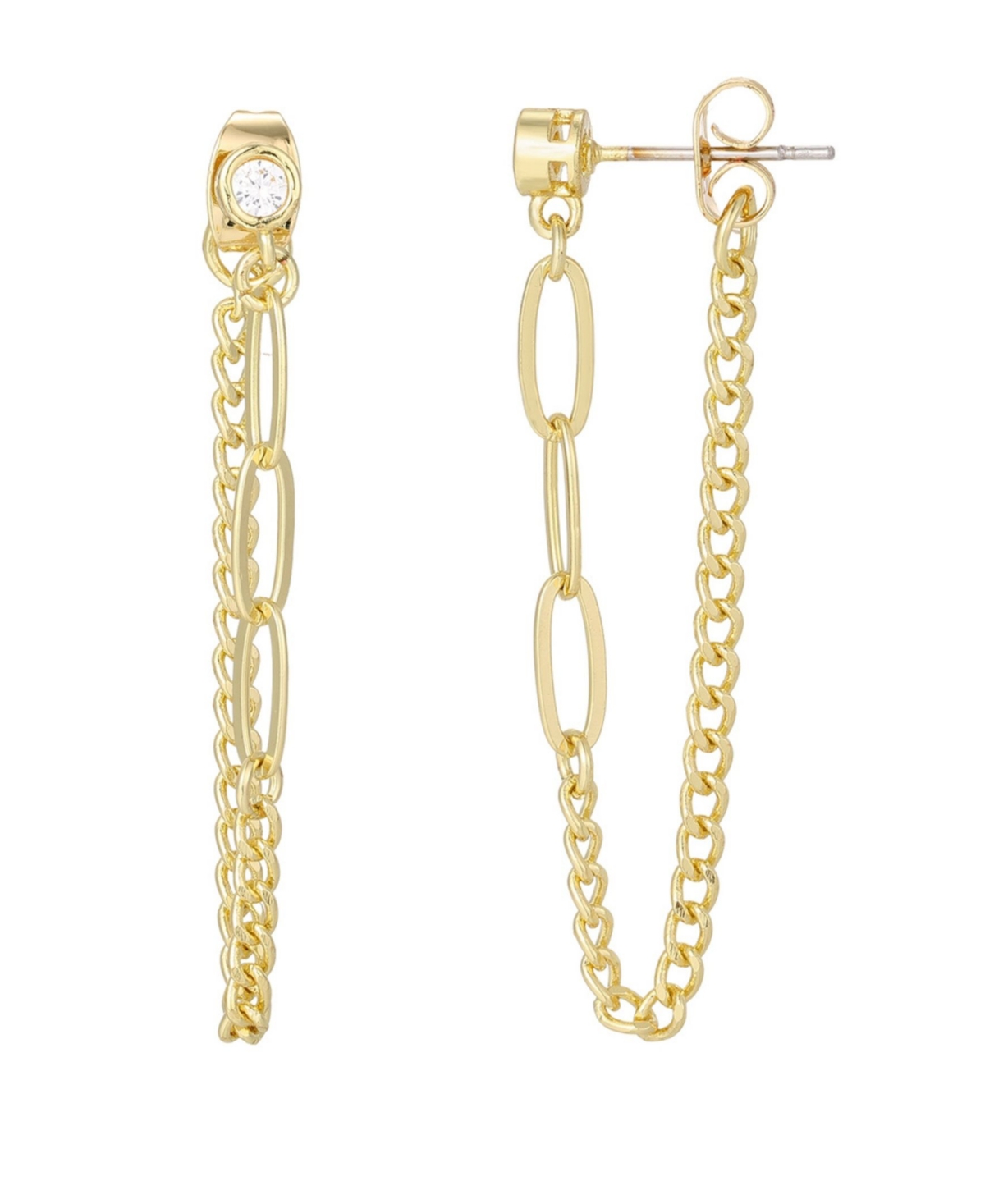 Click here for Adornia Gold Cubic Zirconia Paperclip Wrap Around... prices