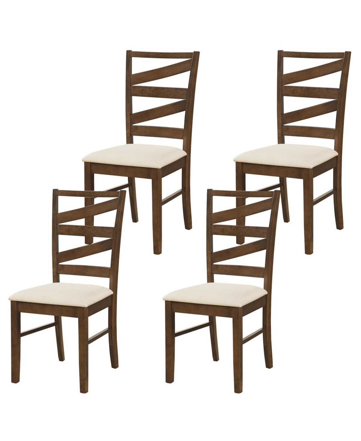 Click here for Gymax Dining Chairs Set of 4 with Tall Backrests L... prices