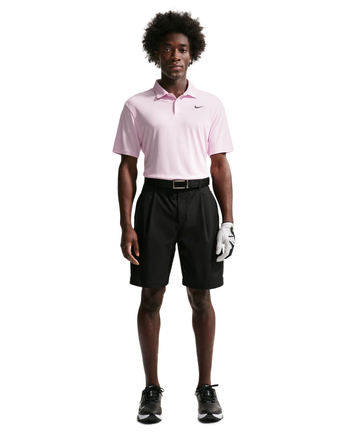 Click here for Nike Mens Approach Dri-fit Golf Polo Shirt - Pinkf... prices