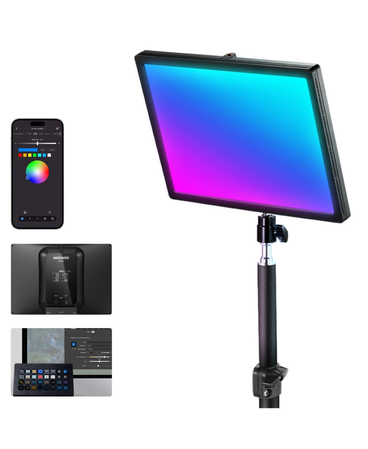 Click here for Neewer GL25C Led Video Light with 25W  2500Lux  29... prices