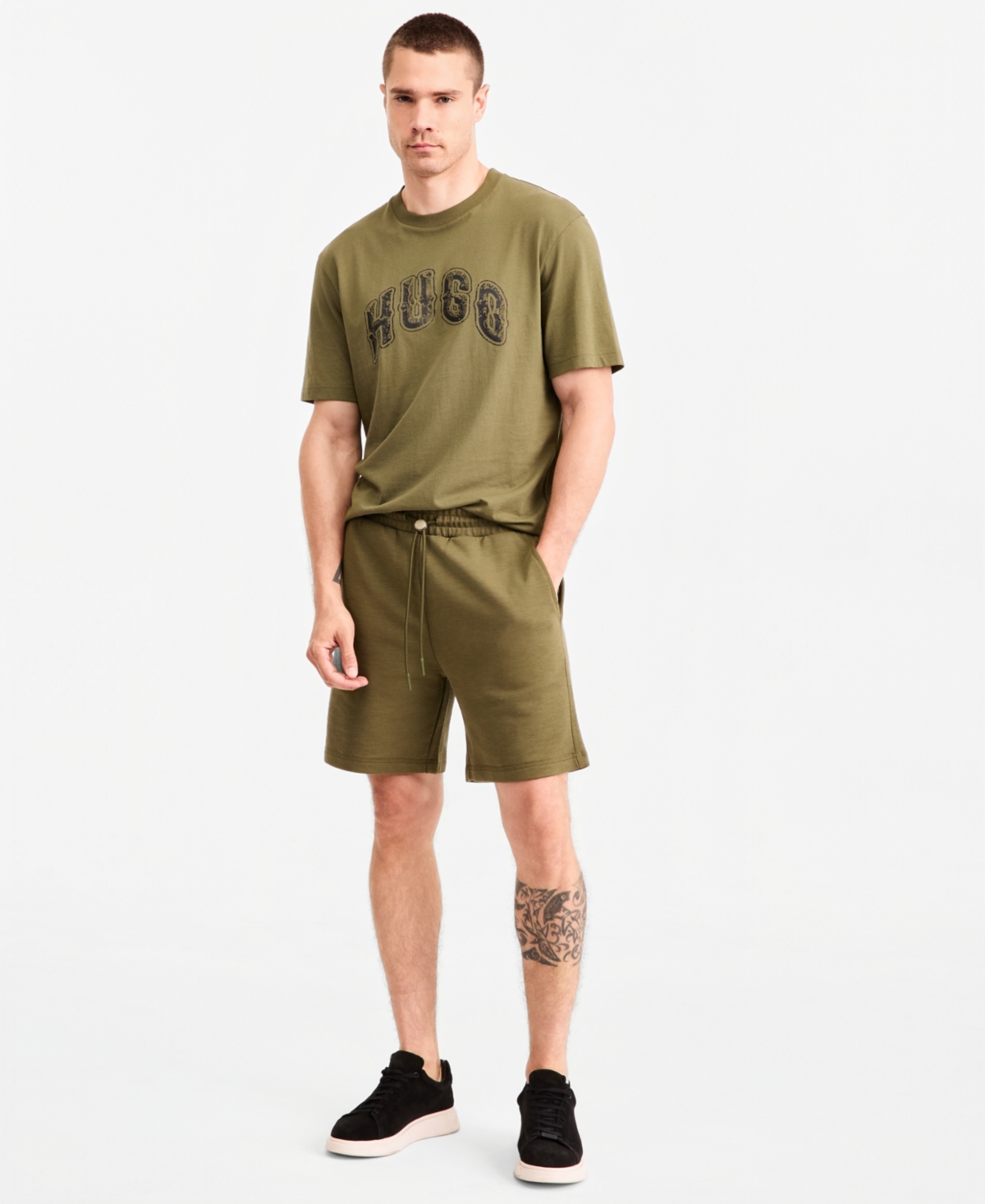 Click here for Hugo by Hugo Boss Mens Nuca Pull-On Drawstring Sho... prices