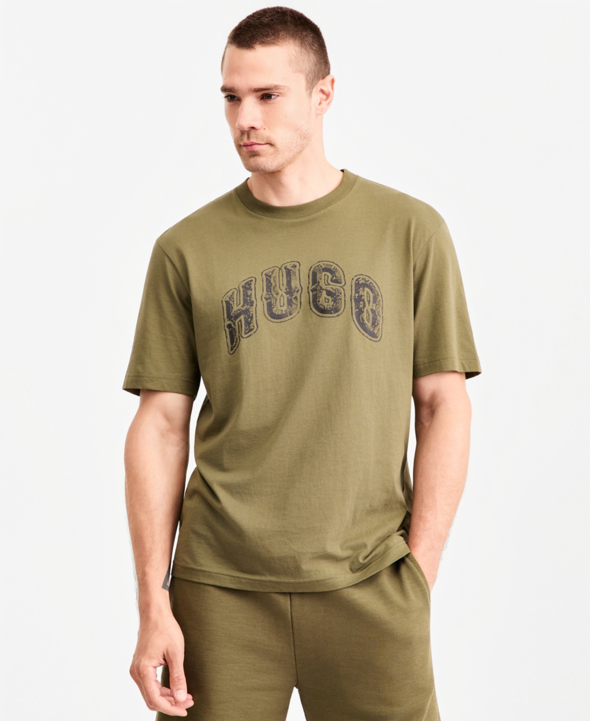 Click here for Hugo by Hugo Boss Mens Nerpient Graphic Crewneck T... prices