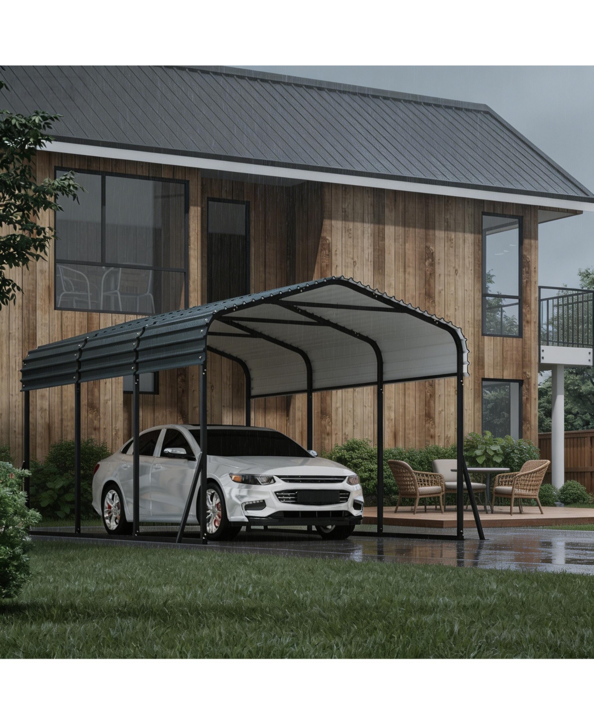 Click here for homfan 20 x 20 Ft Heavy Duty Steel Carport  Outdoo... prices