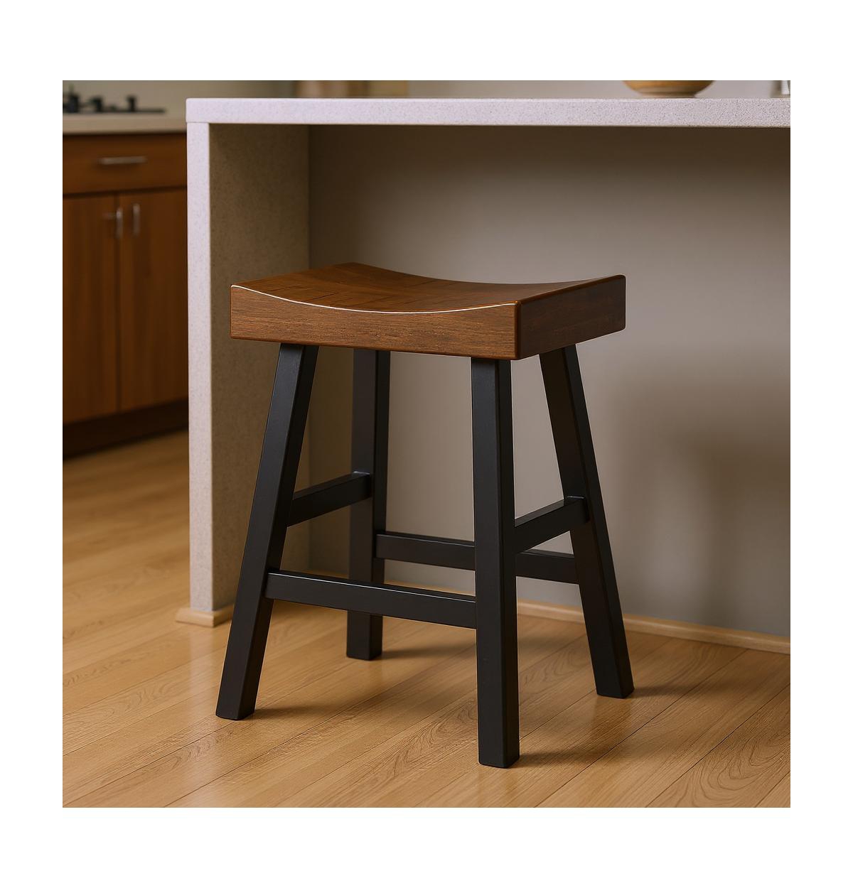 Click here for HomeRoots 25 Solid Wood Backless Counter Height Ba... prices