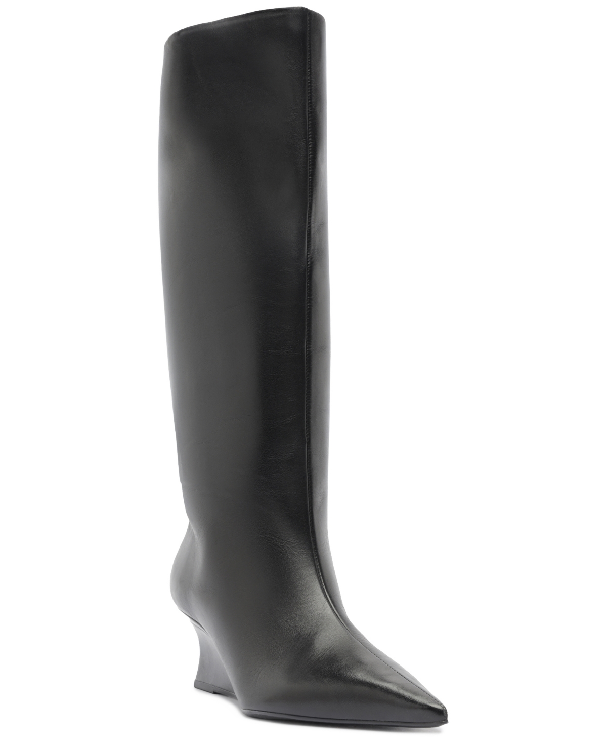 Click here for Arezzo Womens Courtney Wedge Tall Boots - Black prices